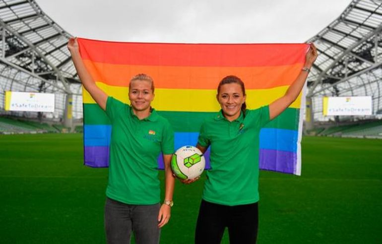 Arsenal Women are flying the LBGT+ flag - "You love who you love ...