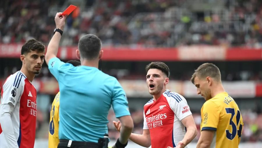 Declan Rice Red Card: There is a very simple reason why refs are ...