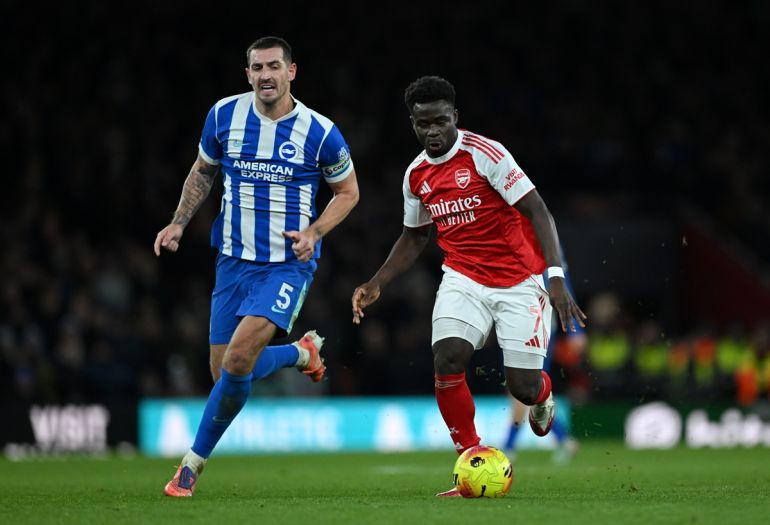 Arsenal sees off Brighton 2-1 to reclaim top spot